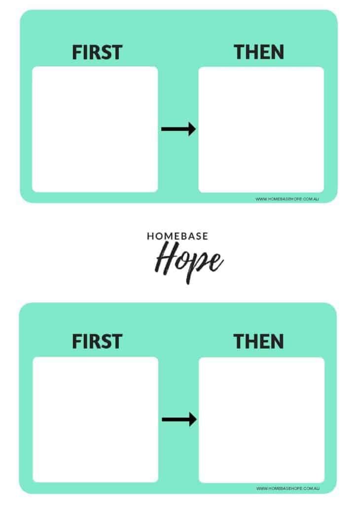 First Then Visual Schedule - For Kids With Autism