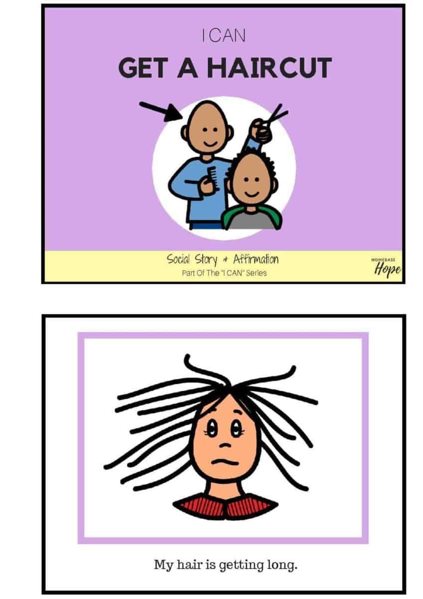 I Can Get A Haircut - Social Story For Kids With Autism